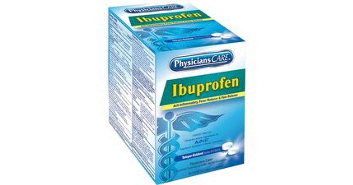 Made In USA | Ibuprofen Tablets for Headache & Pain Relief - 50 Pack