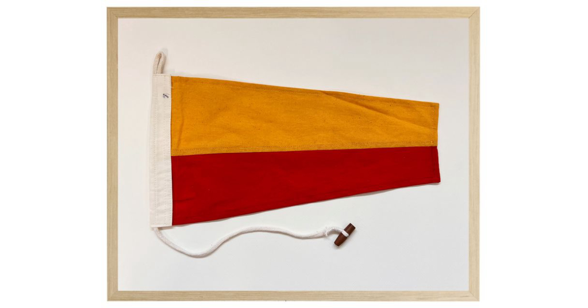 Made In USA | Nautical Flag 7 in Yellow and Red