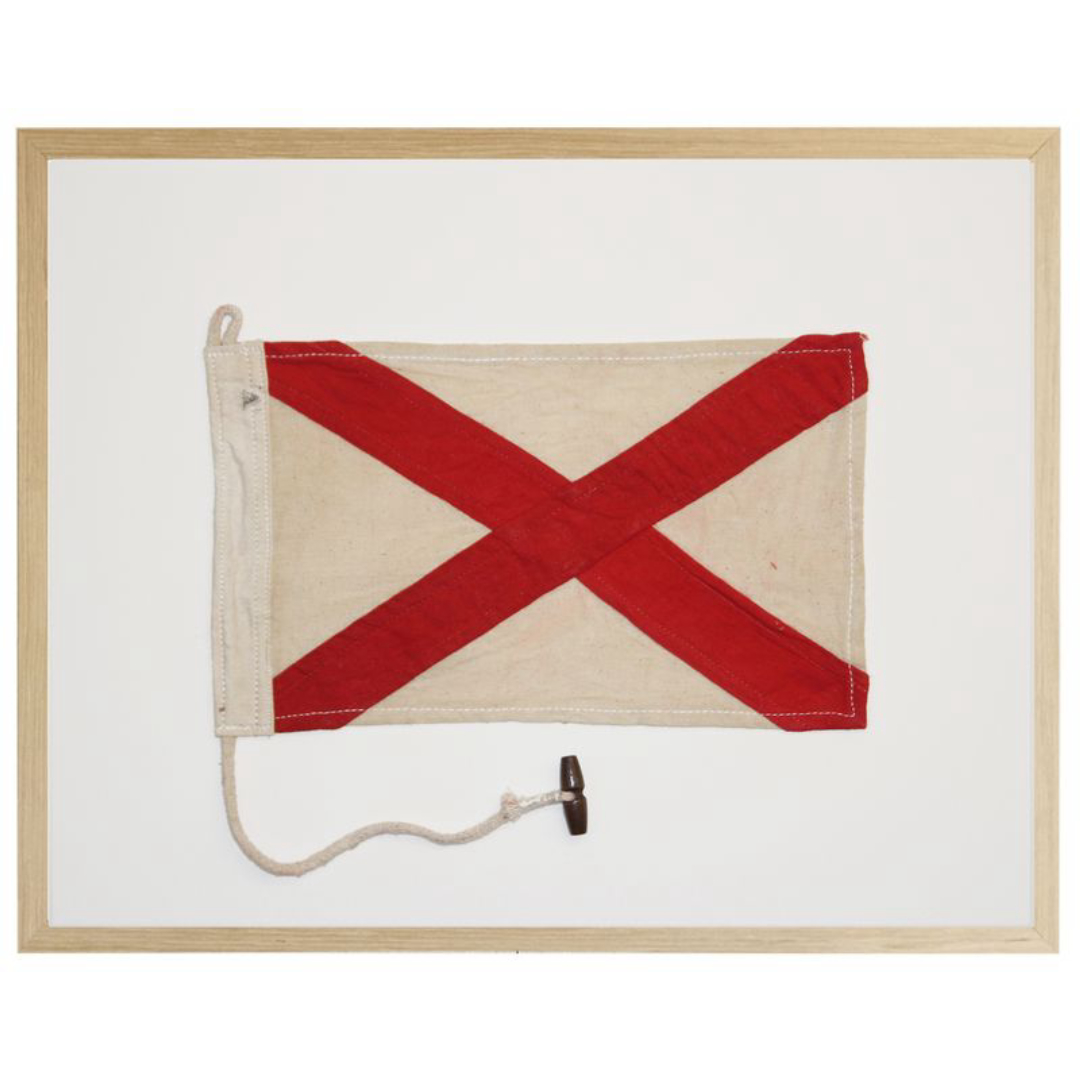 red cross white background flag
