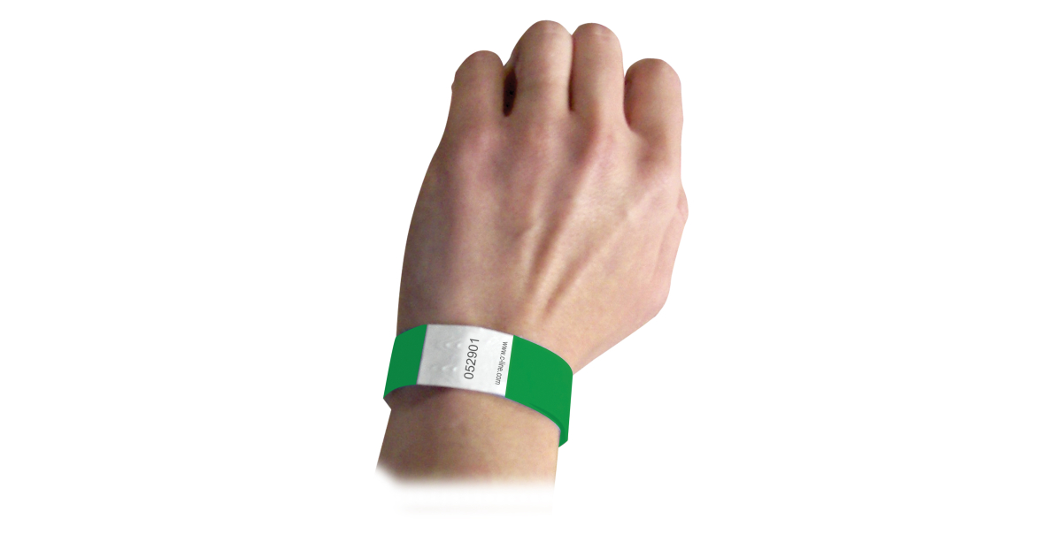 Made In USA | DuPont Tyvek Security Wristbands 100/PK