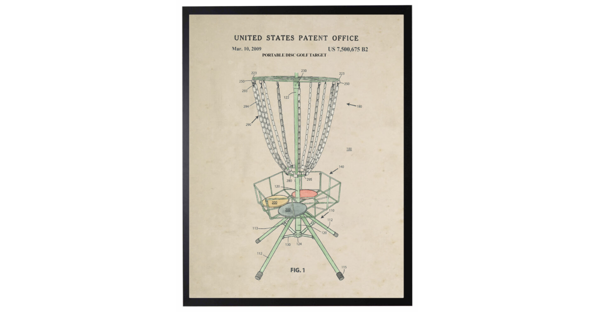 Made In USA | Portable Disc Golf Target Patent