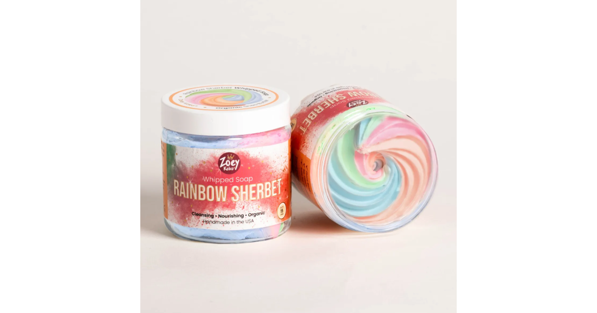 Made In USA | Rainbow Sherbet Whipped Soap