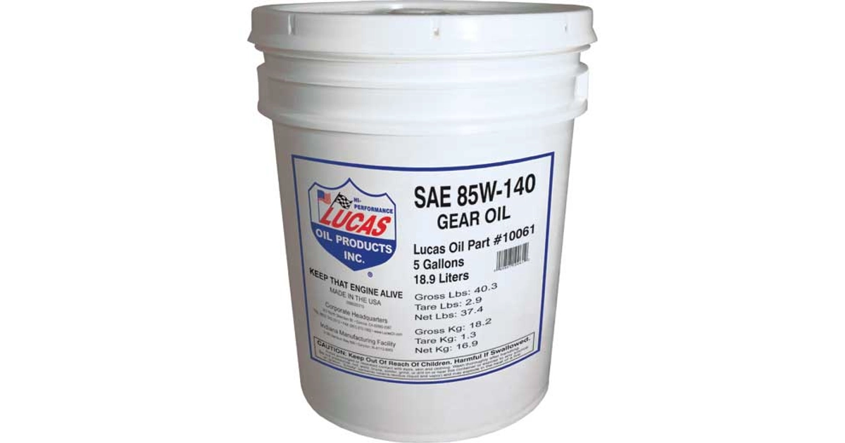 Made In USA | 85W-140 Plus Heavy Duty Gear Oil, 5-Gallon Pail