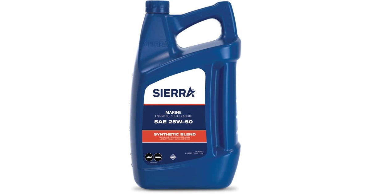 Made In USA | SIERRA MARINE 25W-50 FC-W SEMI-SYNTHETIC OIL (4L)
