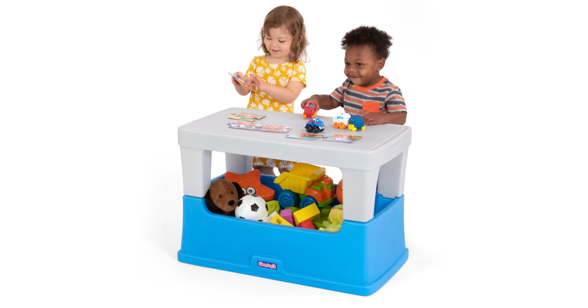 Made In USA | Simplay3 Play Around Toy Box Table