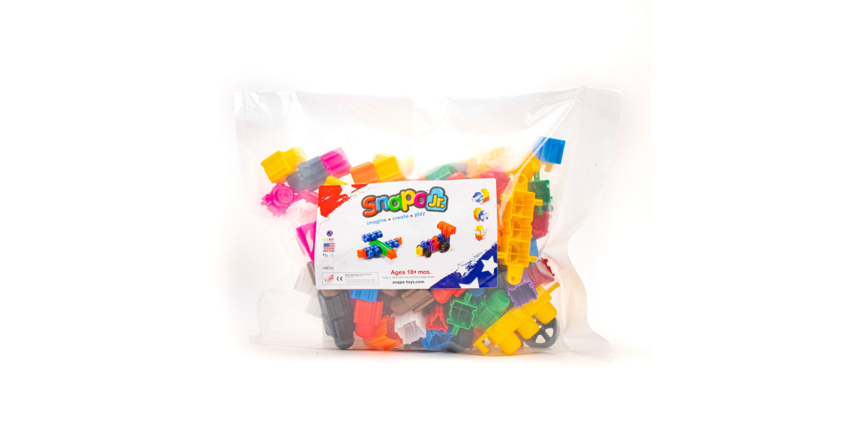 Made In USA | Snapo Jr. Advanced Mega Builders Kit 125 Pieces - STEAM ...