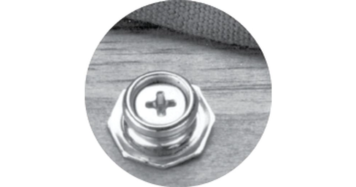 Made In USA | One-Way Boat Cover Snap Studs, Wood Screw, 4-Pack