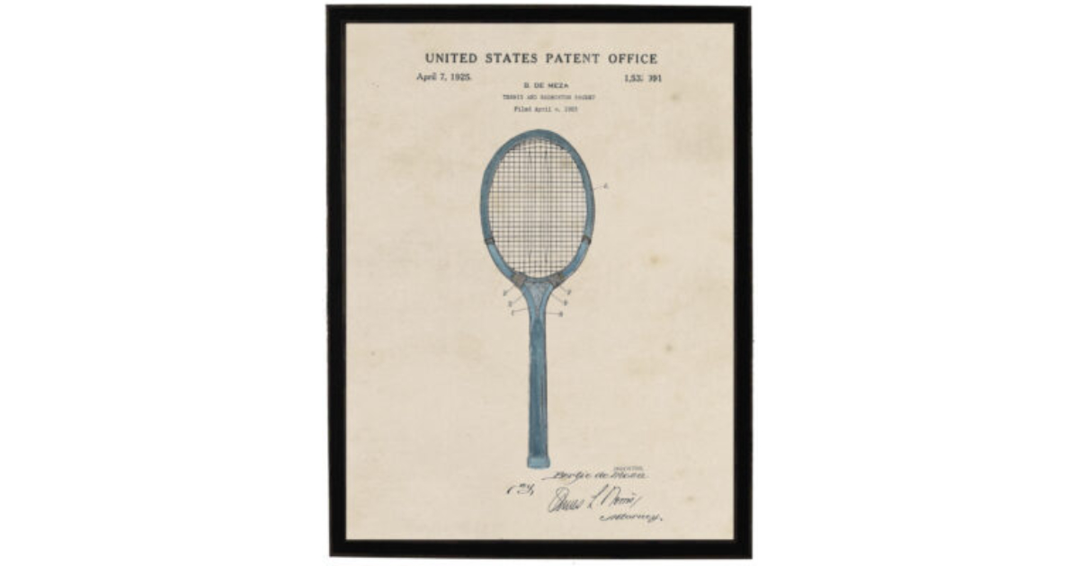 Made In USA | Tennis Racket Patent