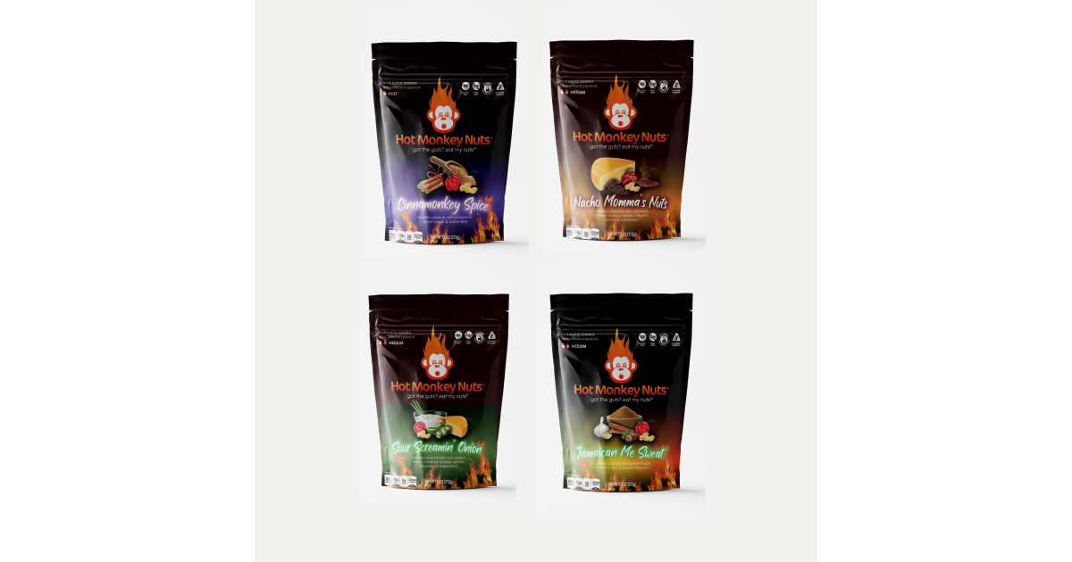 Made In USA | The Sissy Nut Sack - Spicy Roasted Peanuts (4 Pack)