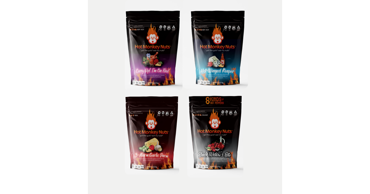 Made In USA | The Vegan Nut Sack - Spicy Roasted Peanuts (3 Pack)