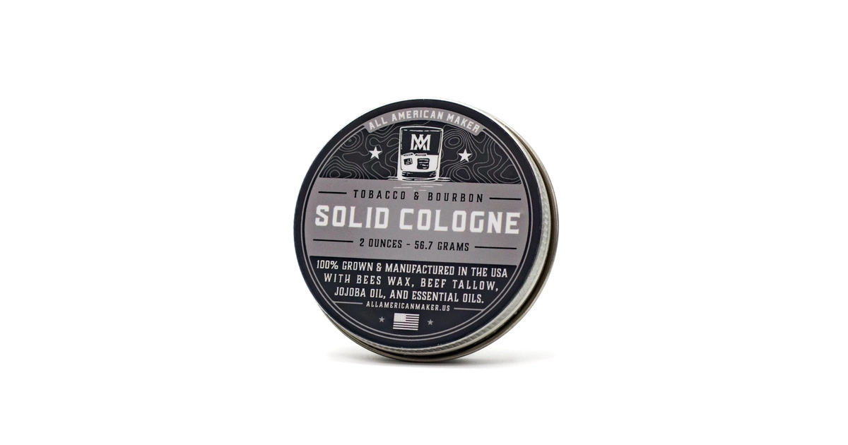 Made In USA | Tobacco & Bourbon : Solid Cologne