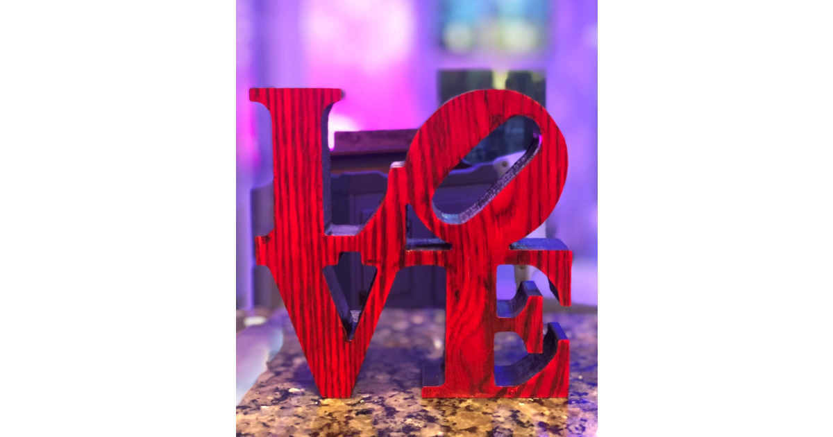 Made In USA | WOOD Philadelphia Love Park Philly Table Sign | Hometown ...