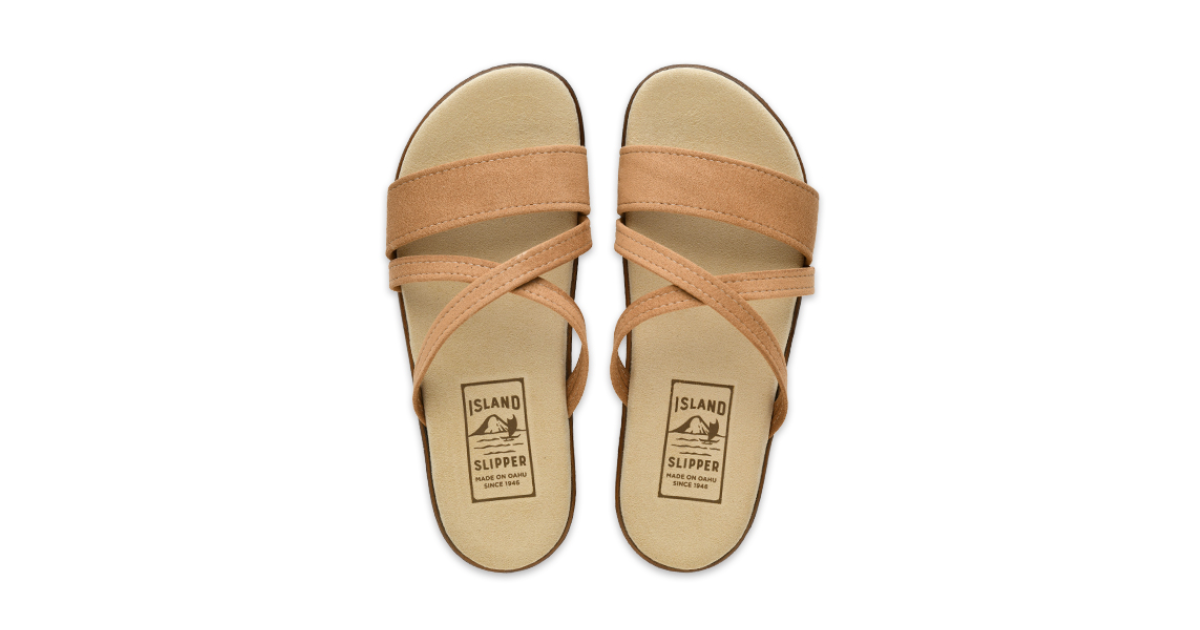 Made In USA | Women's Ultrasuede Slide Flat Flip Flop