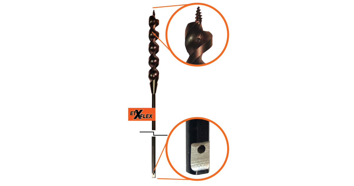 Made In USA | X FLEX Installer Bit Auger Style