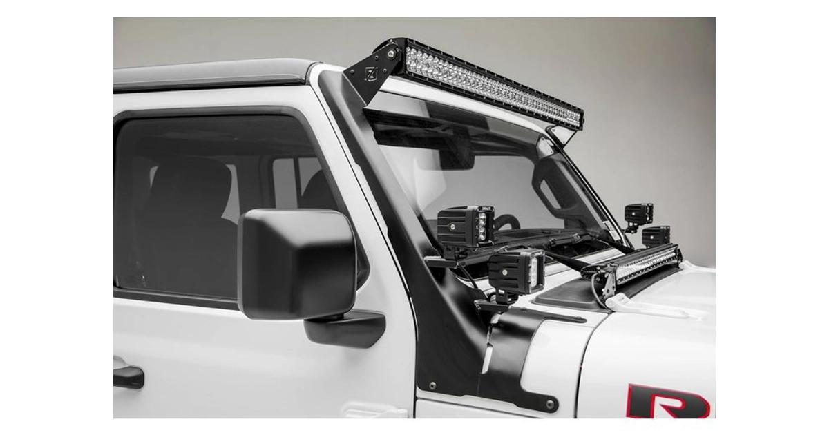 Made In USA | Front Roof Light Mount Kit for 2018–2022 Wrangler JL