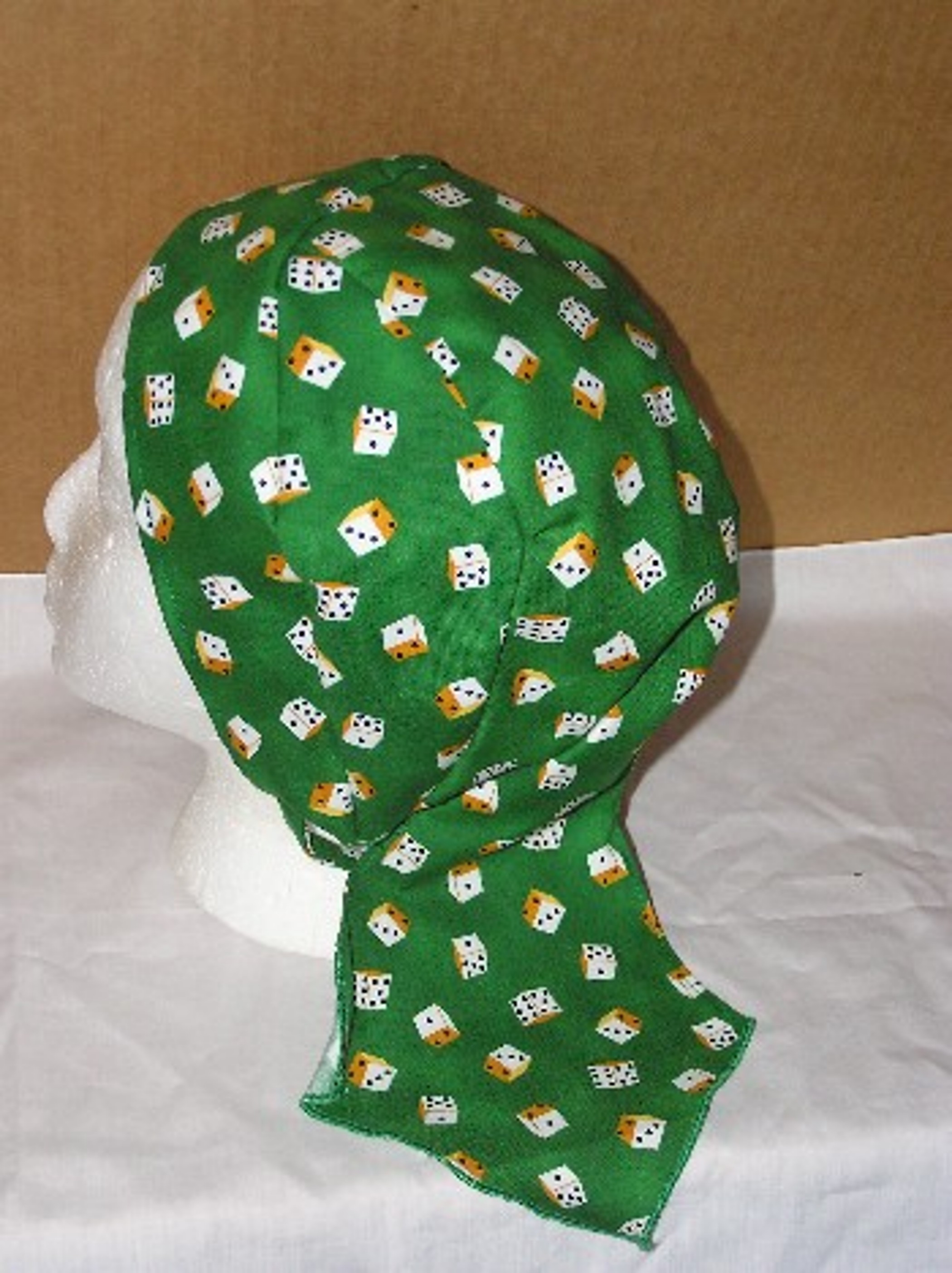 Made In the USA | Green Dice Du-rag