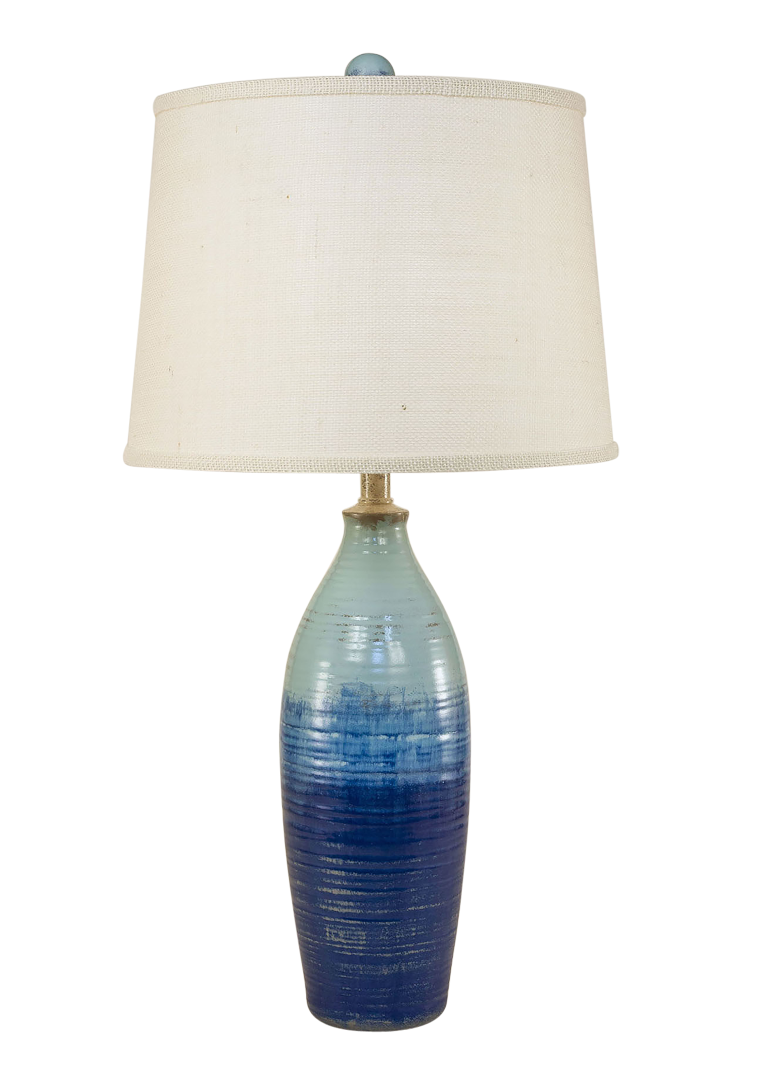 Made In the USA | Tappered Ribbed Table Lamp