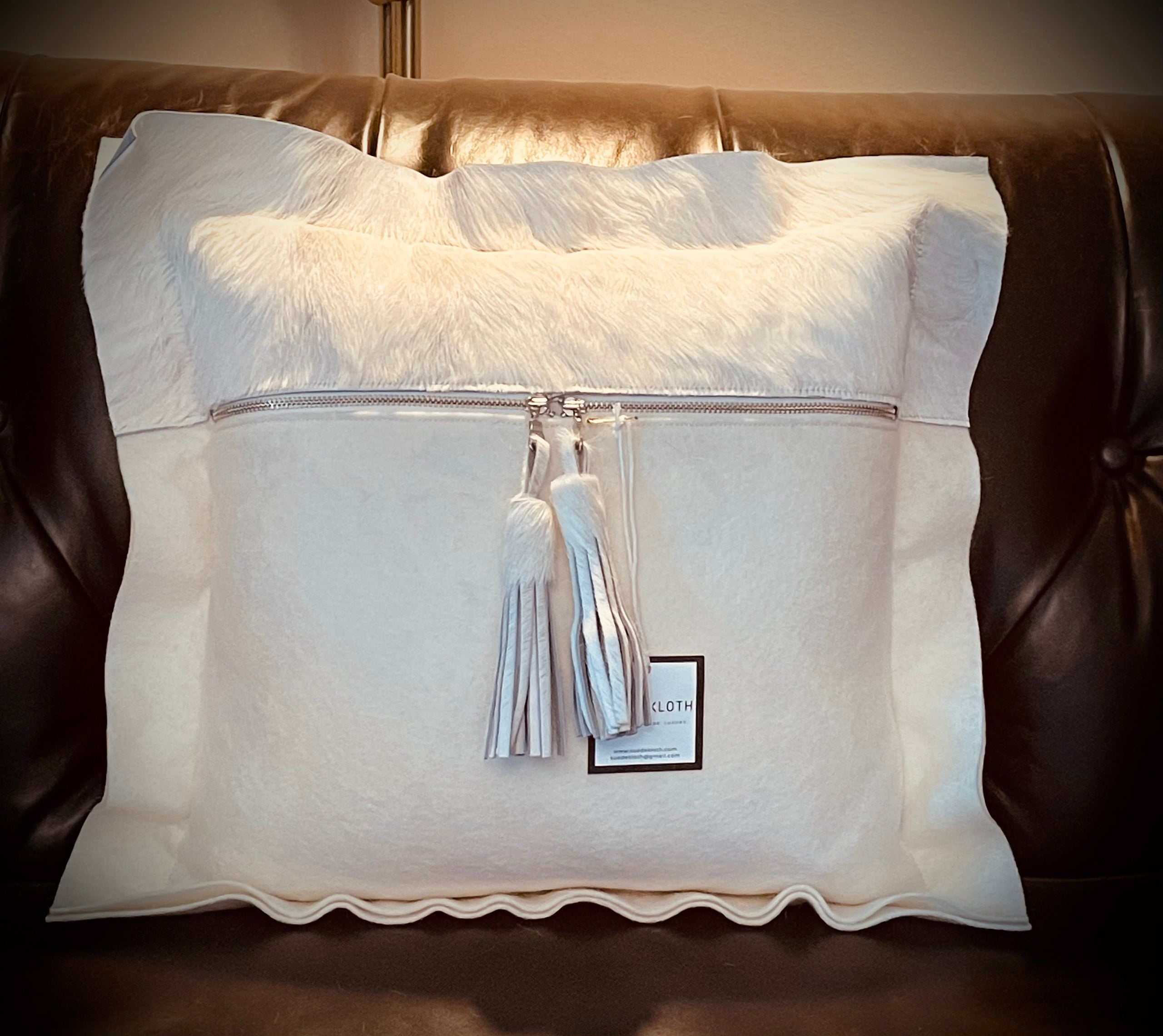 Made In the USA | HAIR ON HIDE & WOOL ZIPPER PILLOW