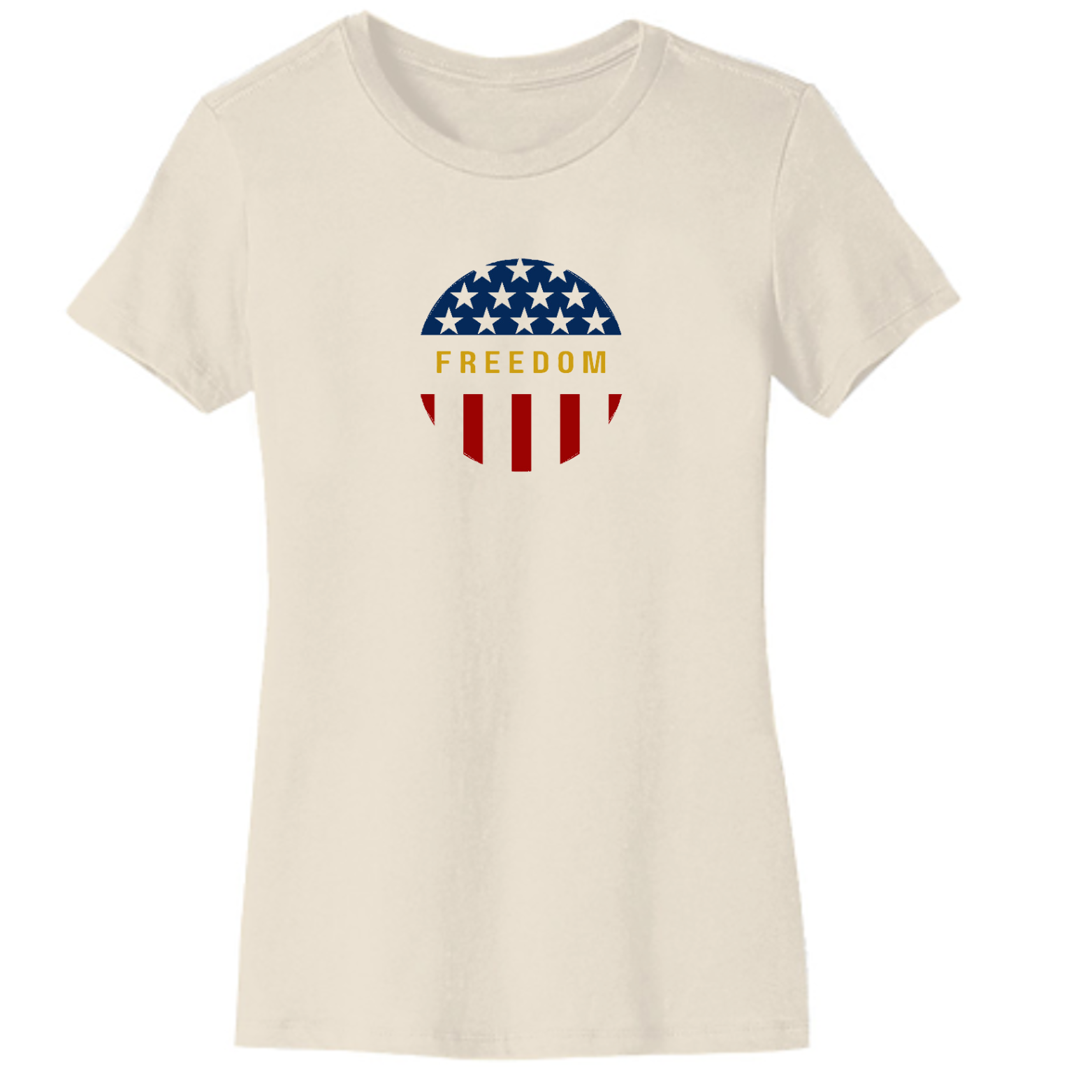 Made In the USA | SIMPLE FREEDOM CIRCLE ORGANIC COTTON WOMENS TEE