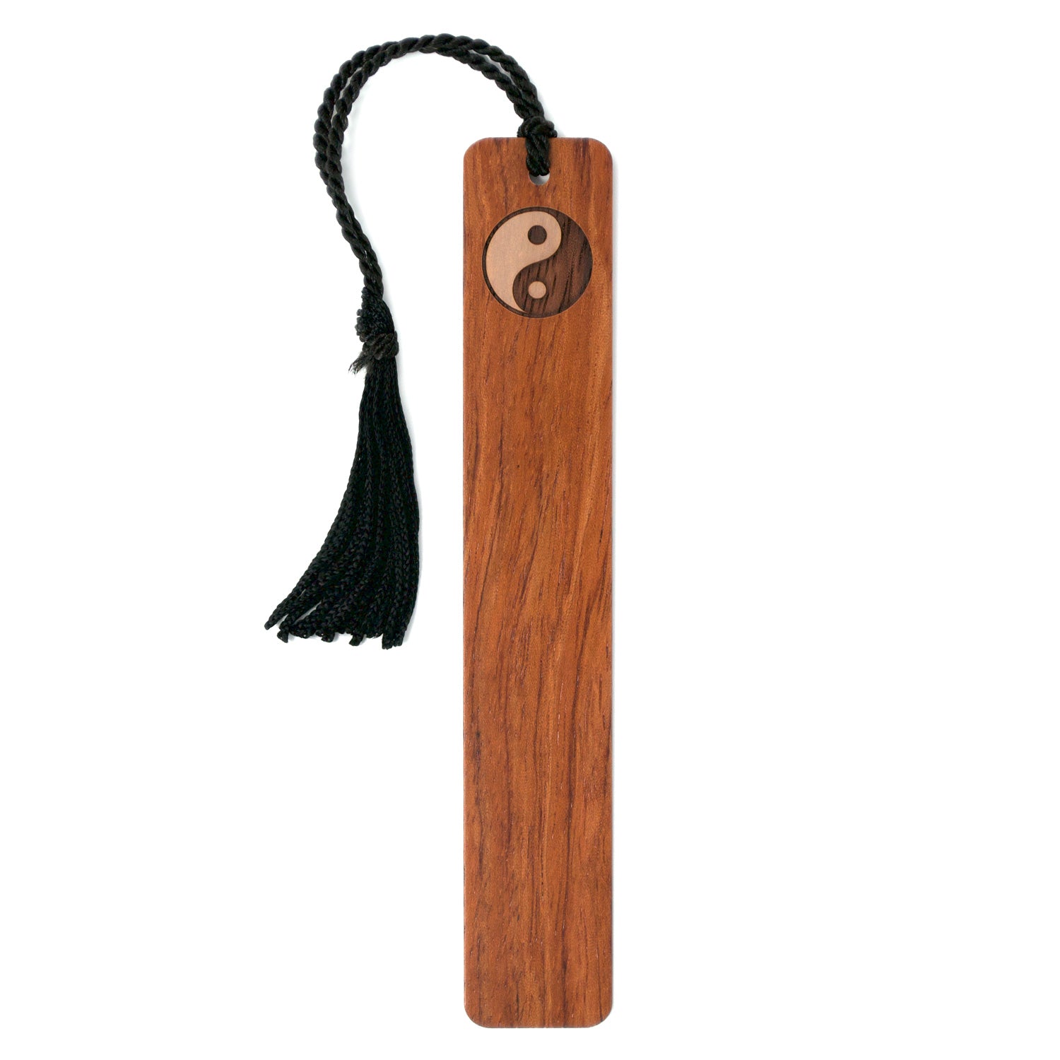 Made In the USA | Yin and Yang Handmade Engraved Wooden Bookmark with ...